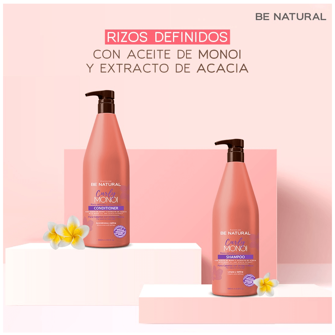 Shampoo Be Natural Curly Monoi | Cromantic