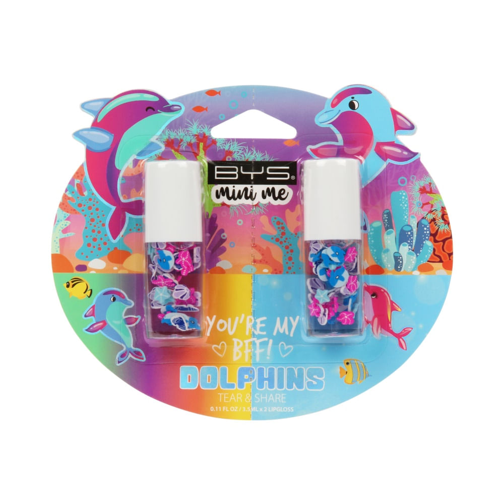 BYS Mini Me Dolphins Tear & Share Decals Lip Oil | Cromantic